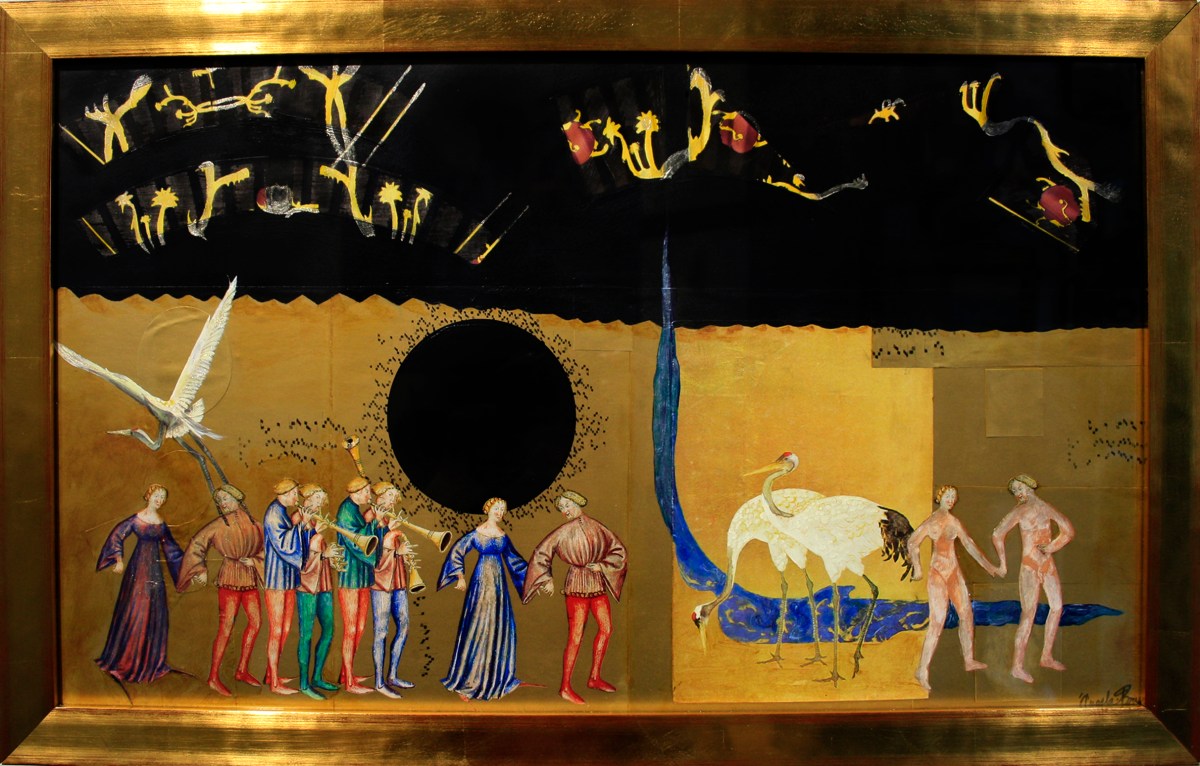 Collage y Acrílico: «Insumisión lunar» 2017. | ÁNGELA BRUN